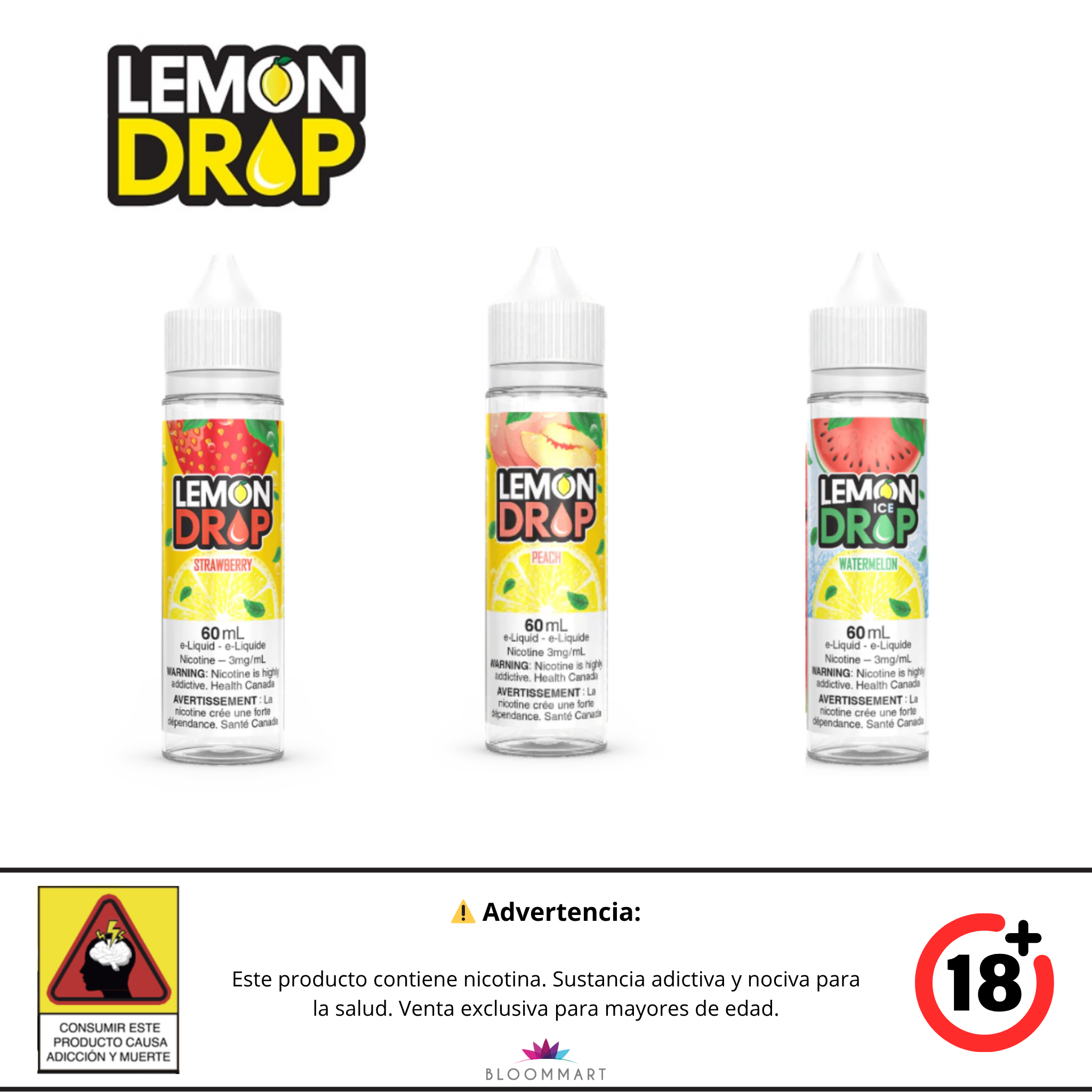 Lemon Drop Ice Base Libre 60 mL · Bloommart Colombia