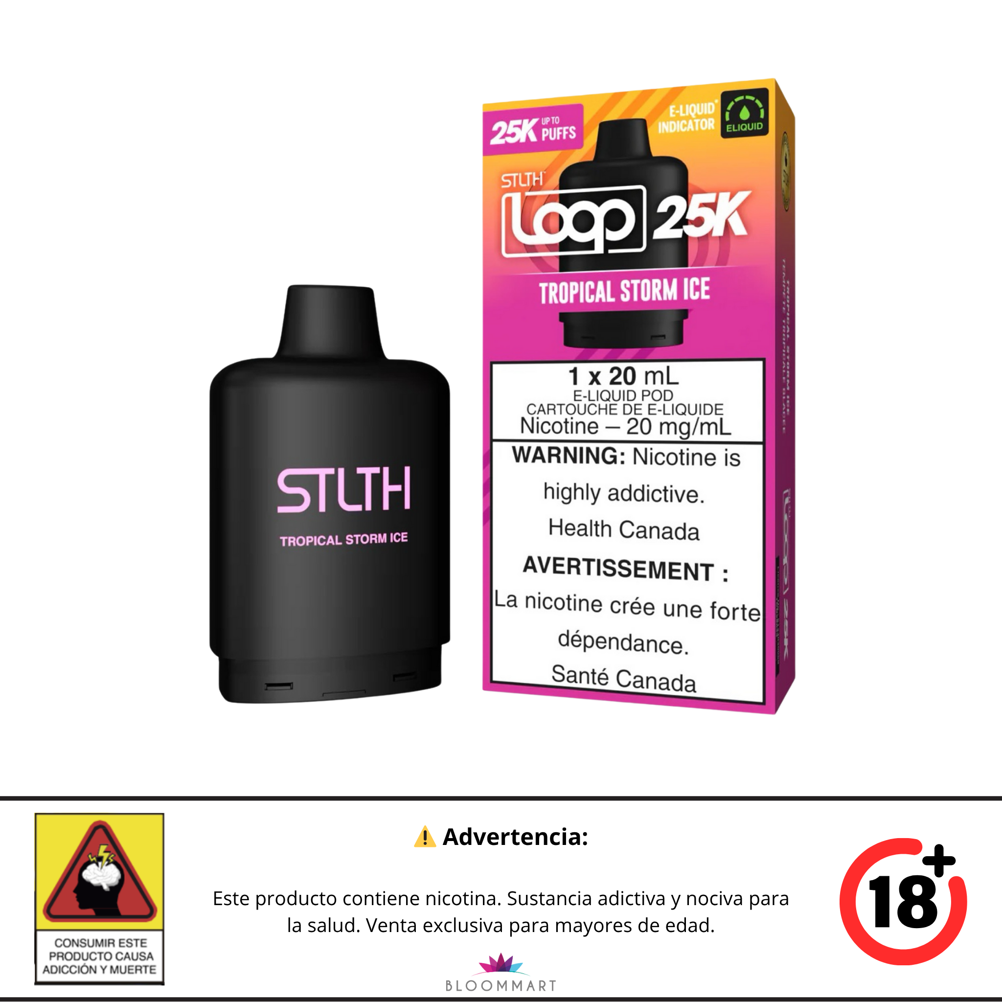 Pods STLTH Loop 25K | 25,000 Puffs con 5% Nicotina – Bloommart Colombia