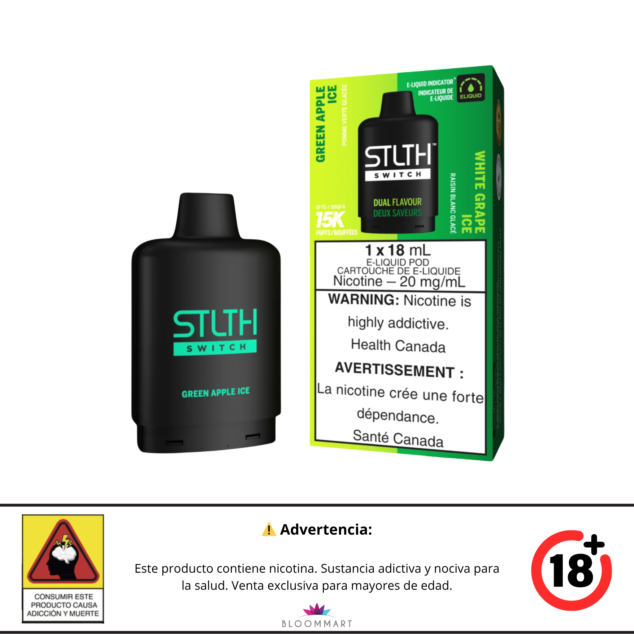 Vaporizador STLTH SWITCH Pod Pack – Doble Sabor | Bloommart – Bloommart ...