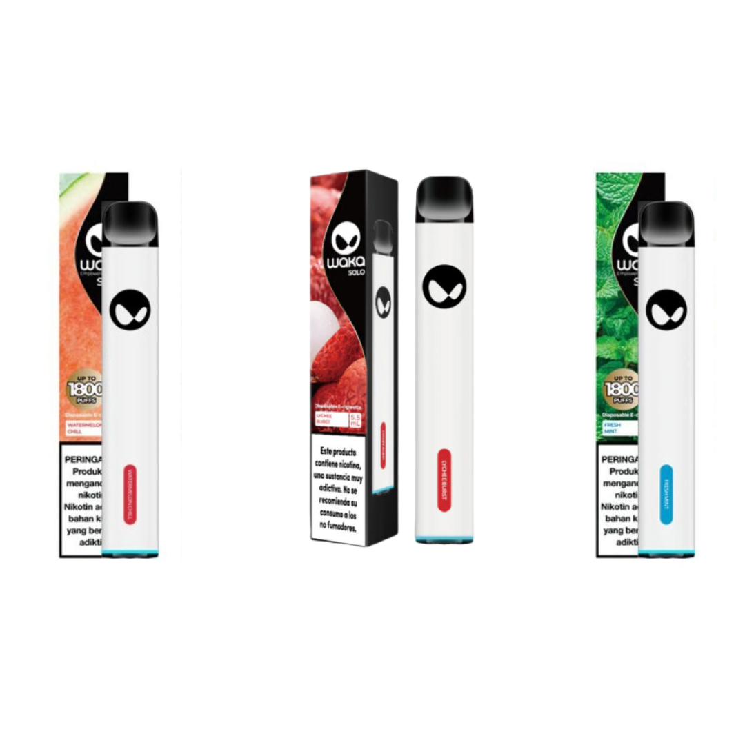 WAKA Vape Solo 1800 Puffs - Sabores Exóticos y Refrescantes – Bloommart ...