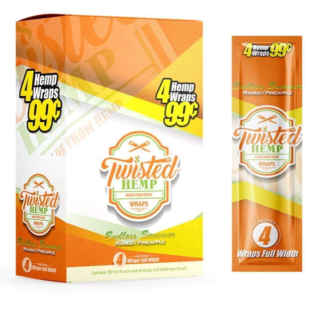 Twisted Hemp | Mango/Pineapple | Blunt Wraps – Bloommart Colombia